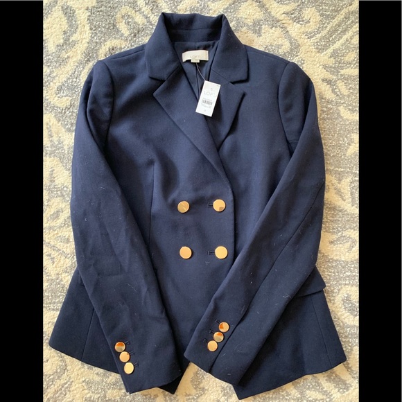 LOFT | Jackets & Coats | Loft Navy Blazer Sz Nwt | Poshmark